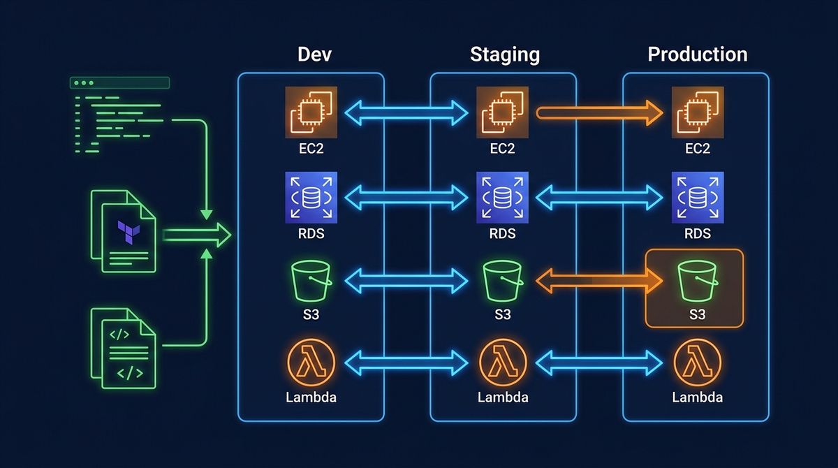 AWS Environment Parity: Why Dev/Staging/Prod Drift Costs